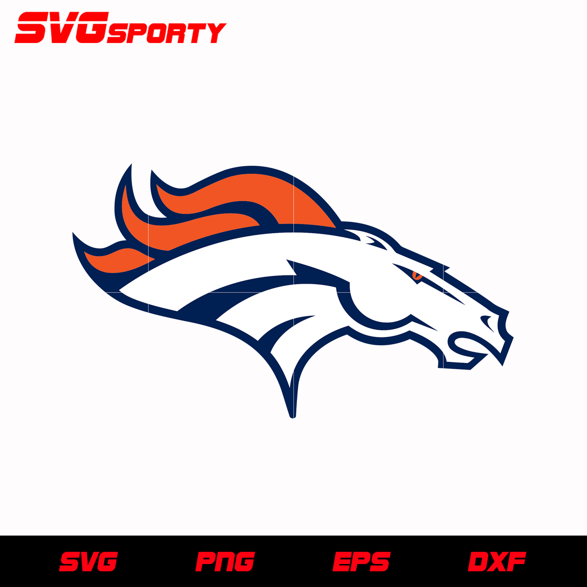 Denver Broncos Primary Logo svg, nfl svg, eps, dxf, png, digital file ...
