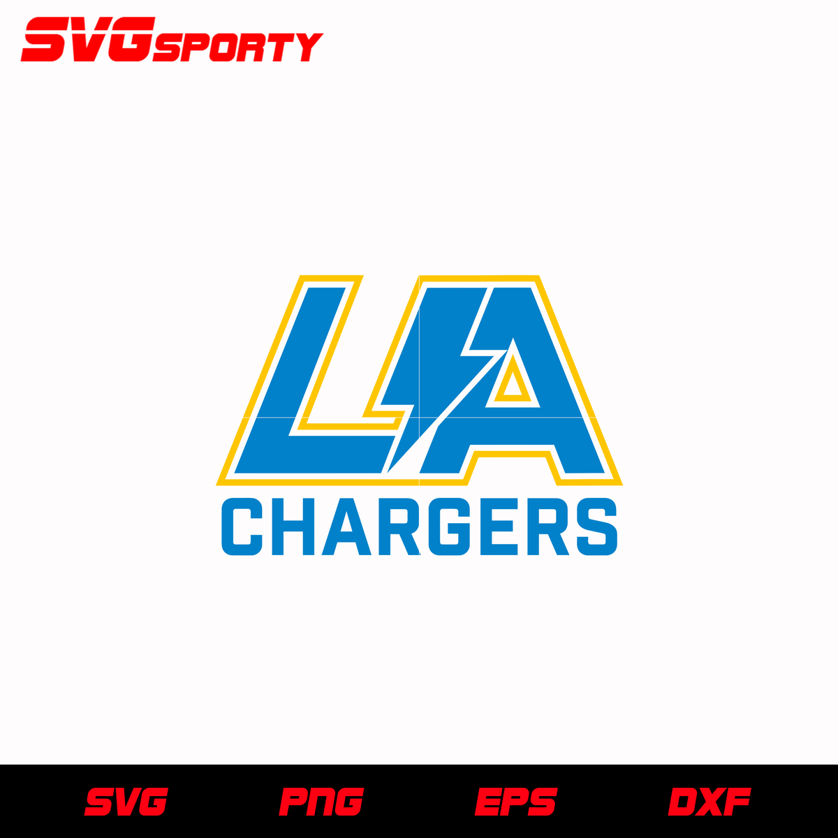 Los Angeles Chargers Text Logo 2 svg, nfl svg, eps, dxf, png, digital ...