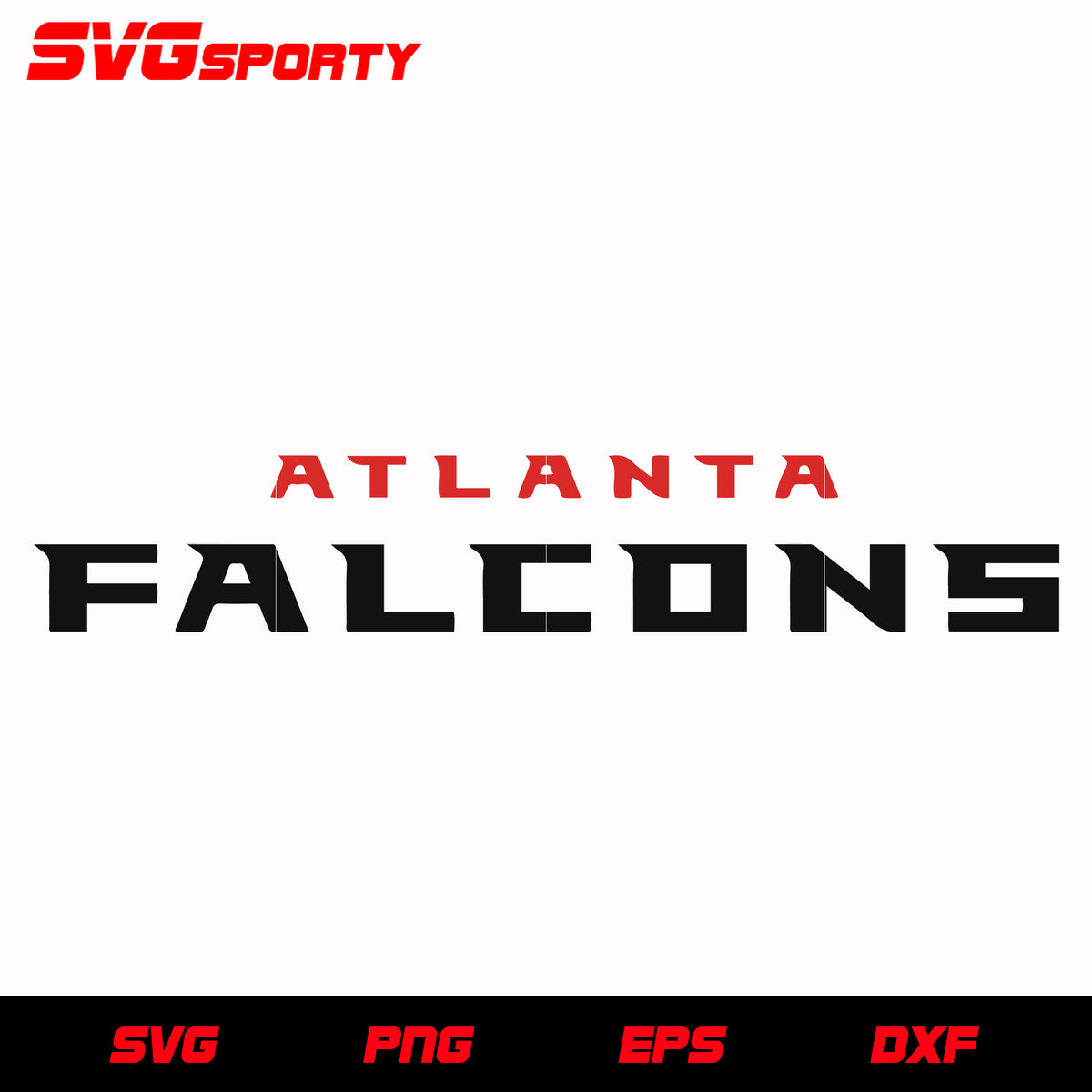 Atlanta Falcons Text Logo 2 svg, nfl svg, eps, dxf, png, digital file ...