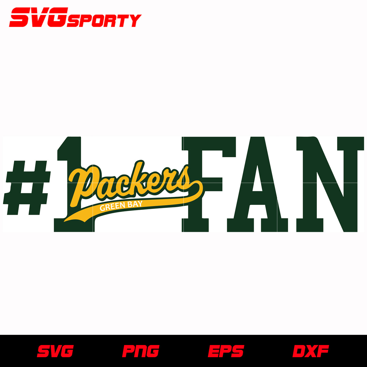 Green Bay Packers 1st Fan svg, nfl svg, eps, dxf, png, digital file ...