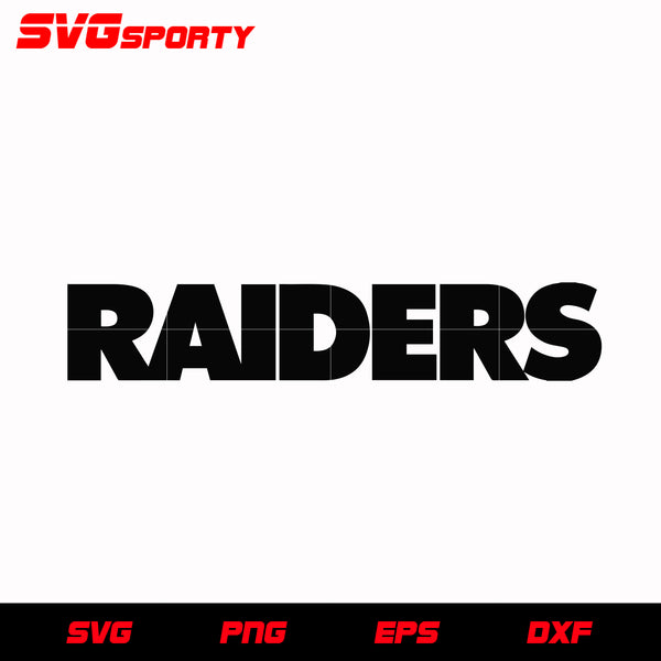 Las Vegas Raiders Text Logo 2 svg, nfl svg, eps, dxf, png, digital fil ...