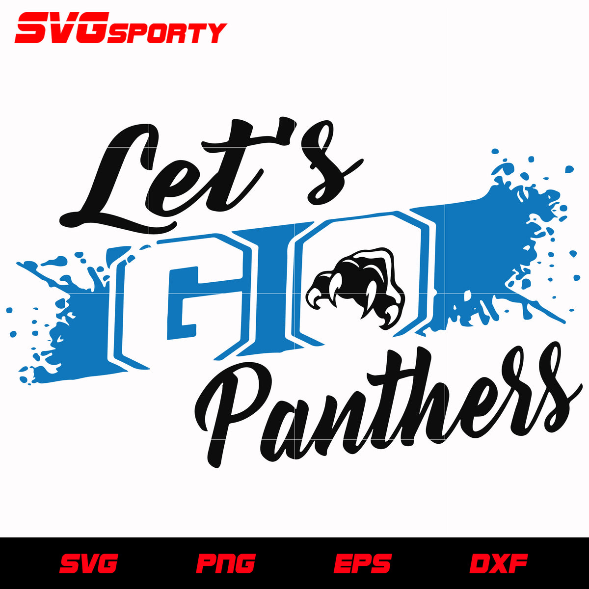 Let's Go Panthers svg, nfl svg, eps, dxf, png, digital file – SVG Sporty