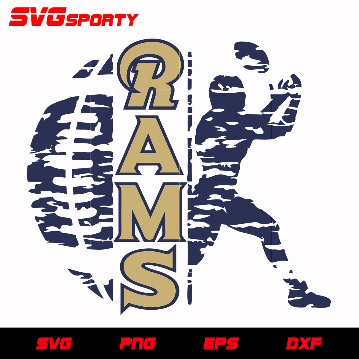 Los Angeles Rams Football svg, nfl svg, eps, dxf, png, digital file ...