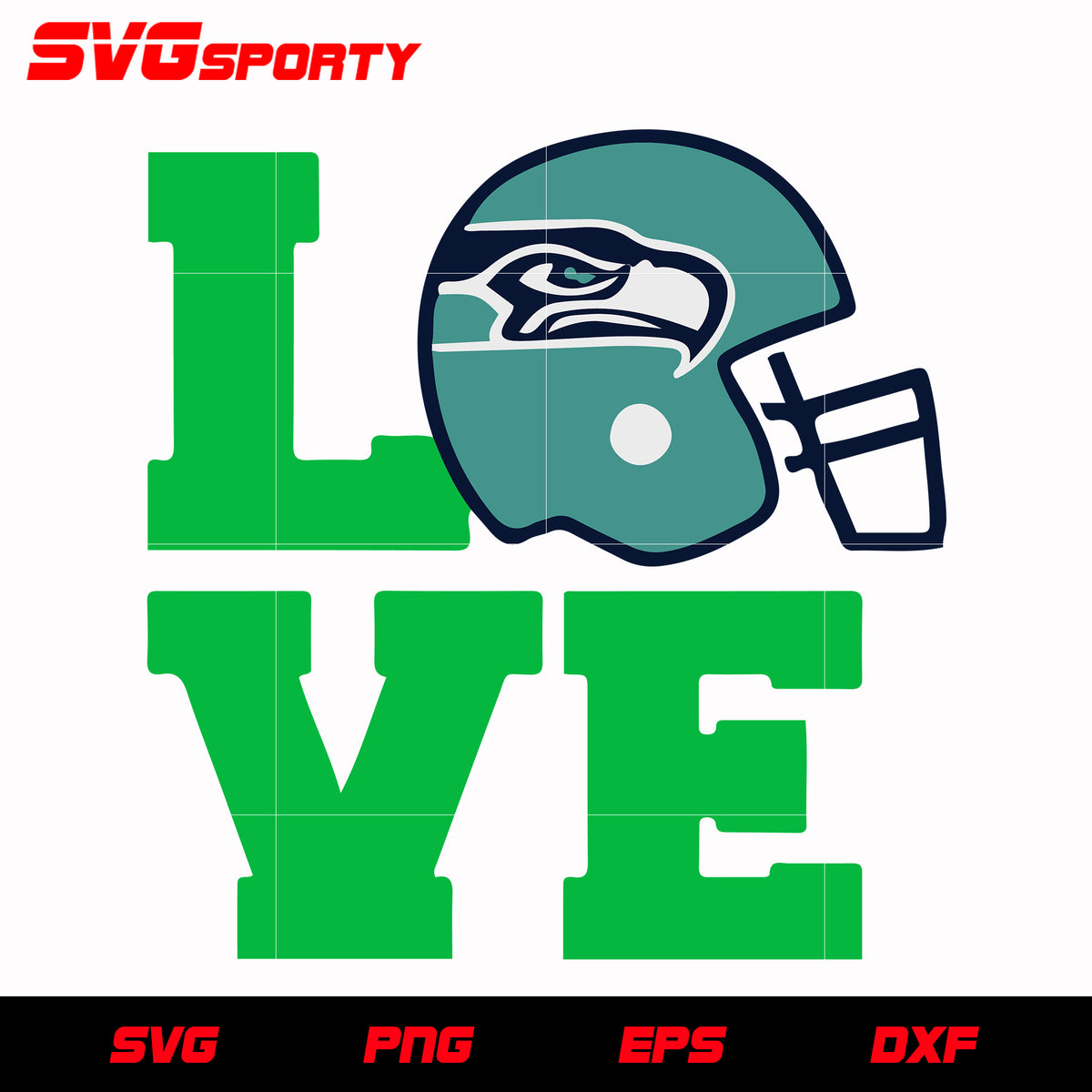 Seattle Seahawks Love 2 svg, nfl svg, eps, dxf, png, digital file – SVG ...